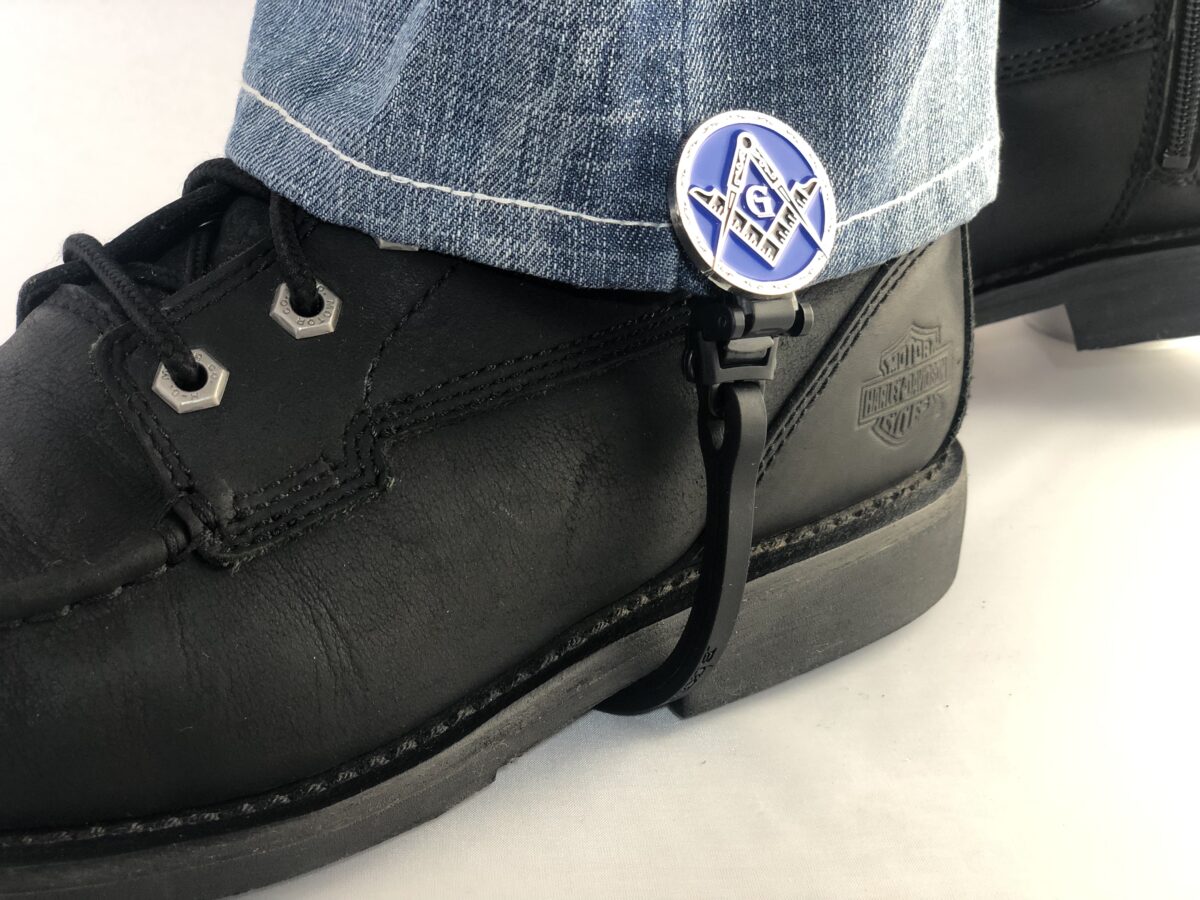 Freemasons Boot Straps Set - Biker Boot Straps